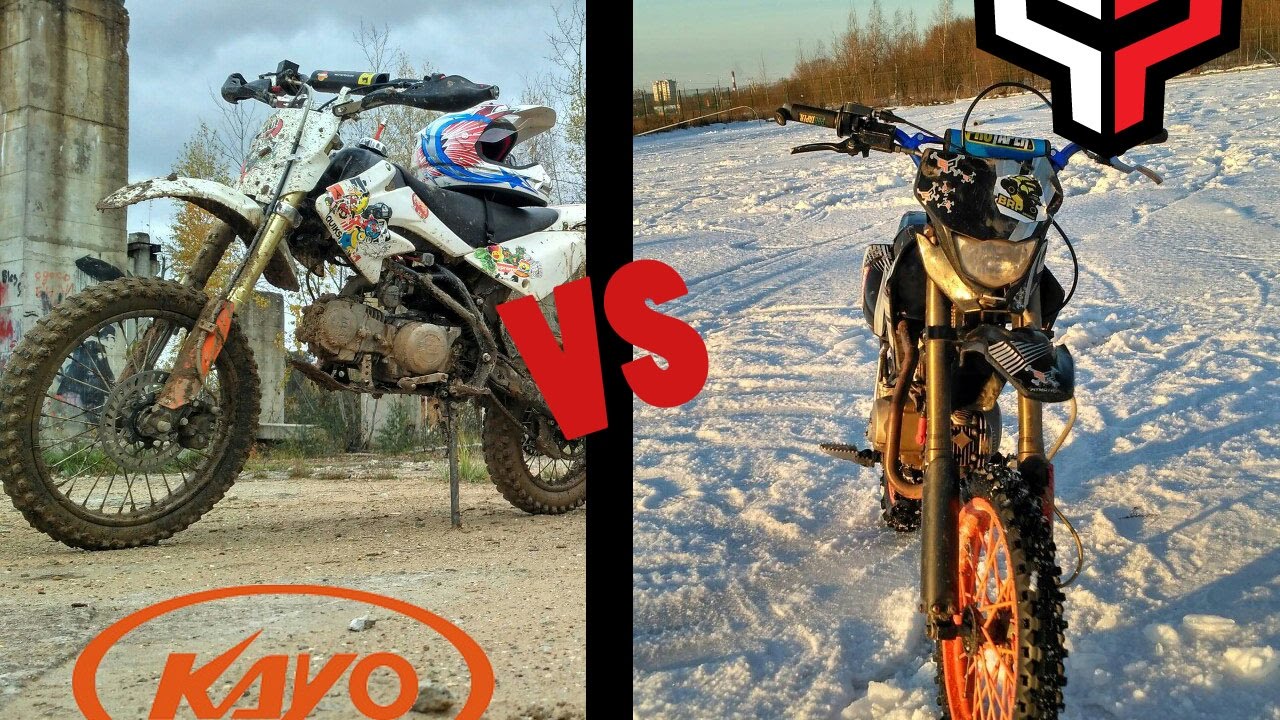 Противостояние/Pitster Pro 140 VS Kayo 125/Забираемся в горки ...