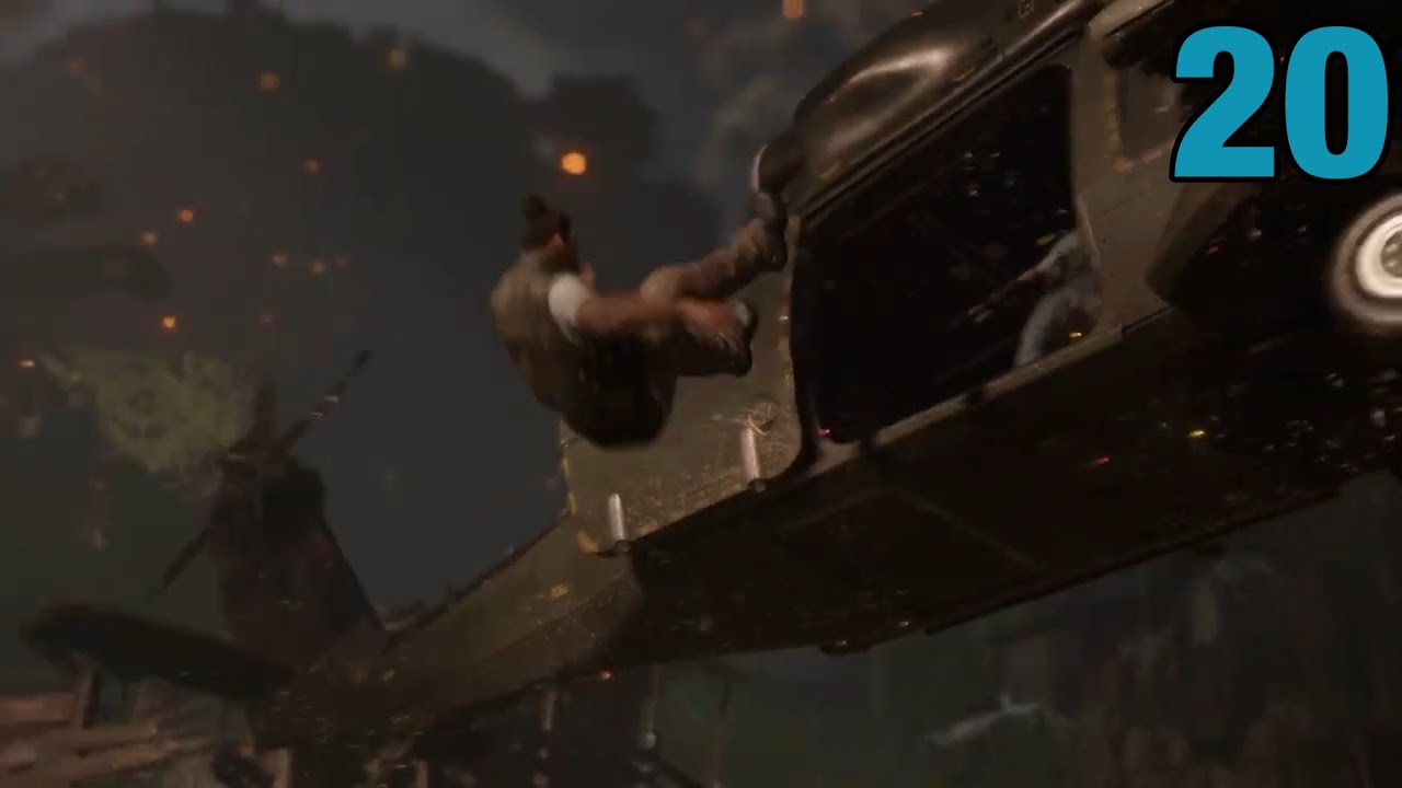 Shadow of the Tomb Raider: Jonah falls out of the Helicopter . - YouTube