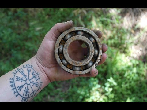 Rulmandan dövme EDC bıçak yapımı (EDC knife making from a bearing)