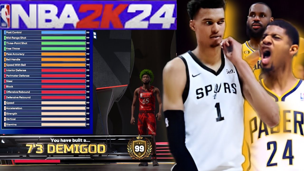 This 2k24 demigod build is a walking *animation glitch*. No feet glitch ...
