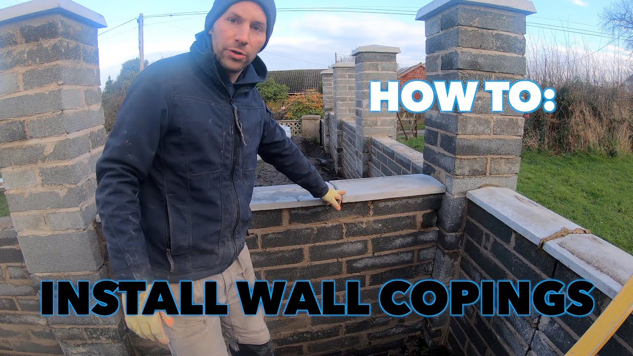 How to lay wall copings - YouTube