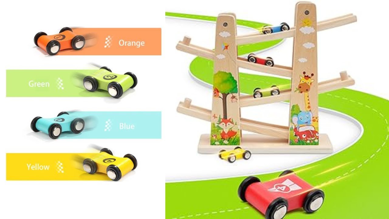 Car Racing Ramp Toy COLORS FOR KIDS | Learning Colours for Kids ...
