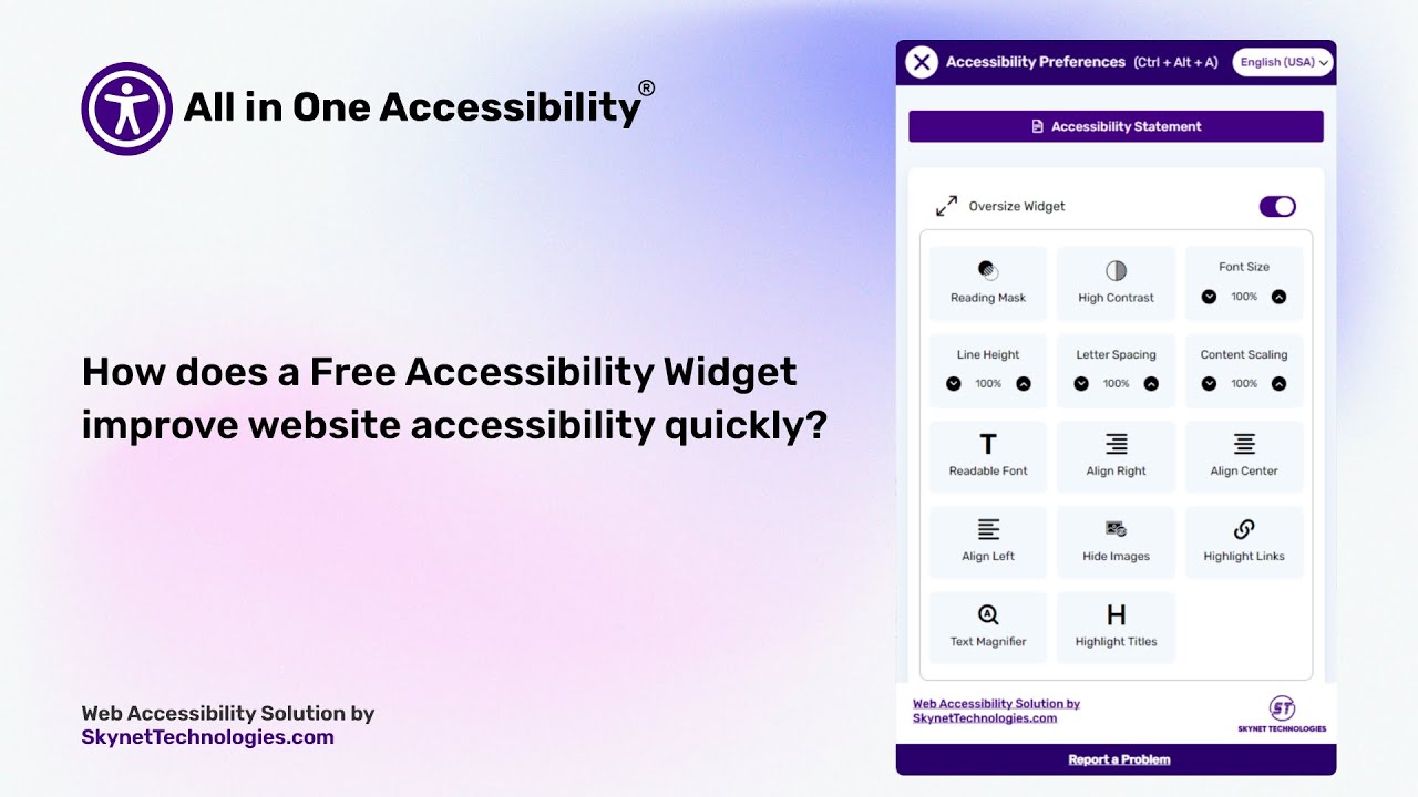 How does a Free Accessibility Widget improve website accessibility ...