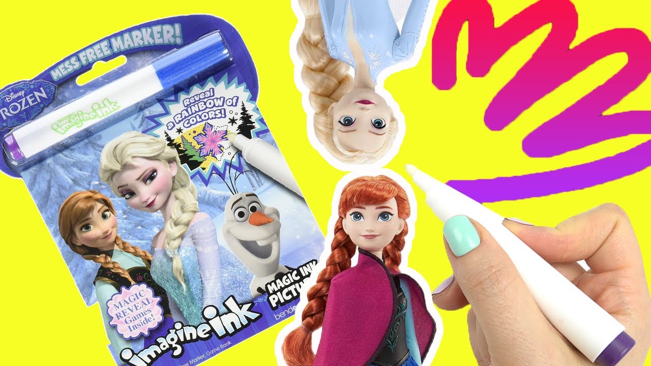Disney Frozen Imagine Ink Activity Coloring Book with Magic Marker ...