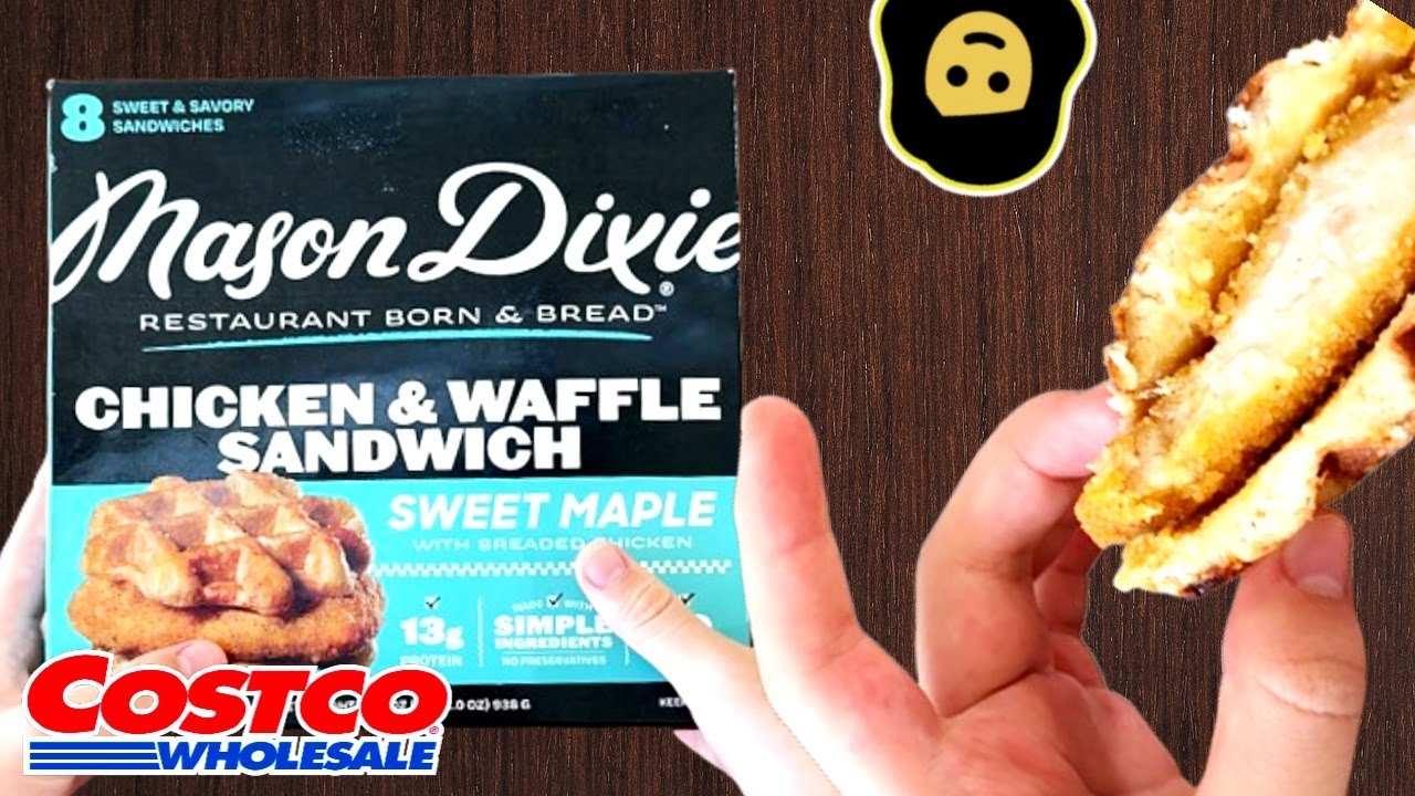 Mason Dixie Chicken & Waffle Sandwich - Costco Product Review - YouTube