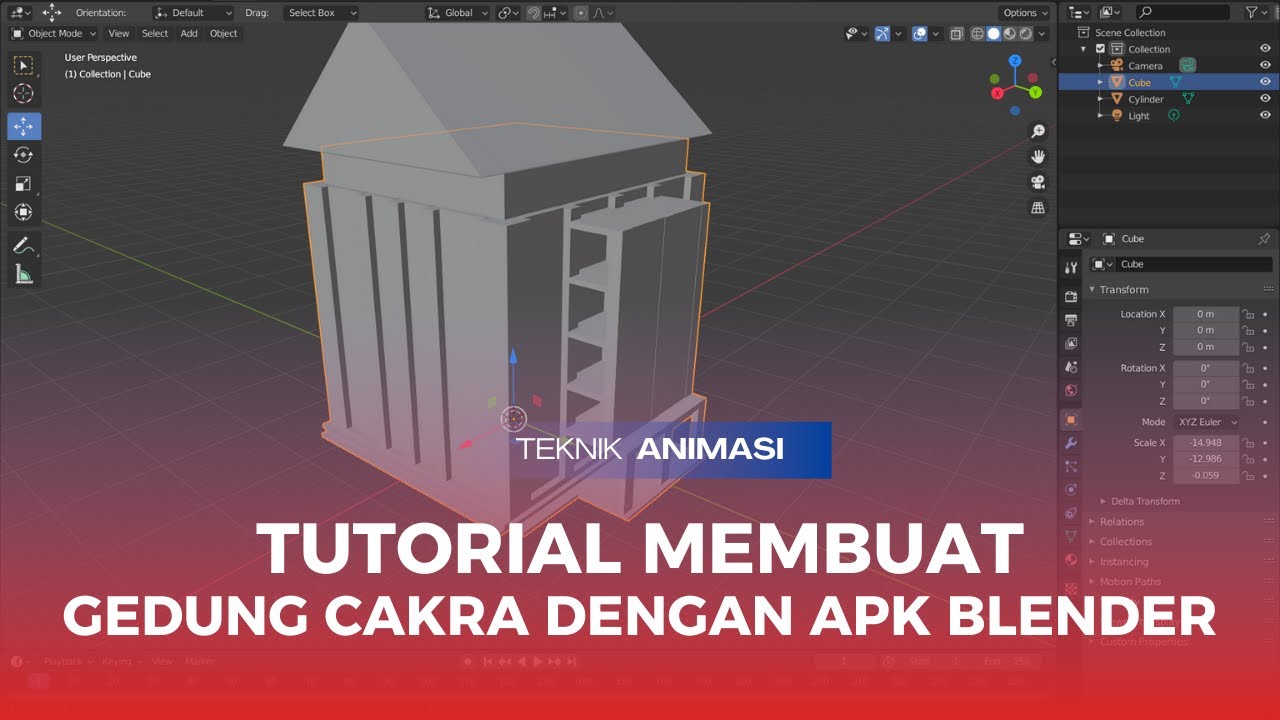 Tutorial Lengkap Pembuatan Gedung Cakra UTM di Blender | Modeling 3D untuk Pemula - YouTube