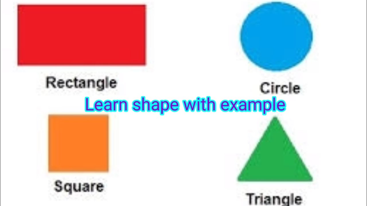Learn shape with example |shape for kindergarten read aloud | circul ...