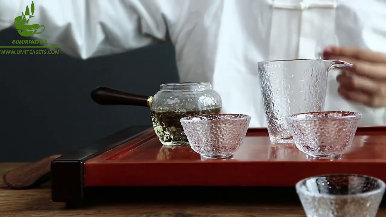 How to Brew Tea By Glass Tea Set - YouTube