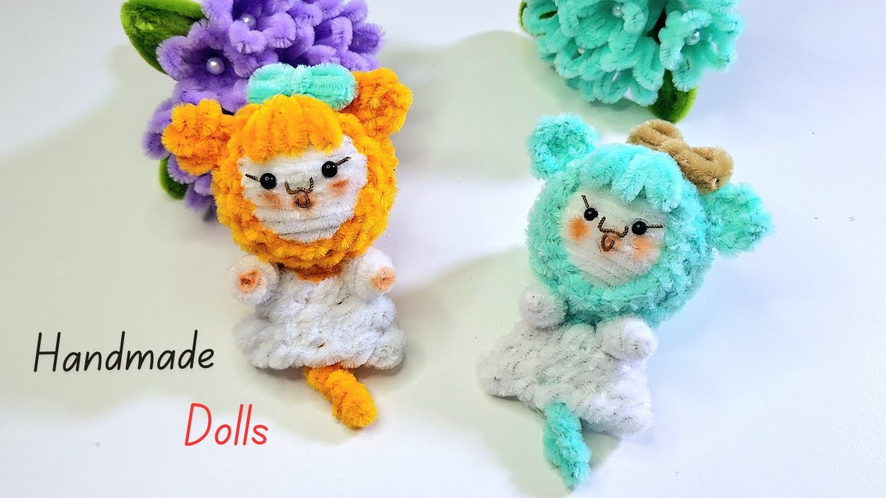 DIY Dolls | How to Make Stuff Out of Pipe Cleaners - Easy Pipe Cleaner ...