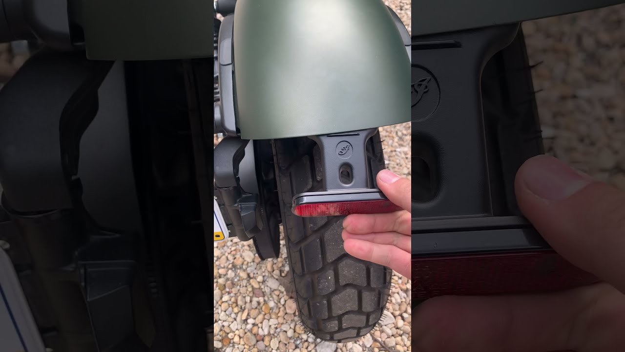 Indian Scout Bobber - How To Remove Rear Fender Reflector - YouTube