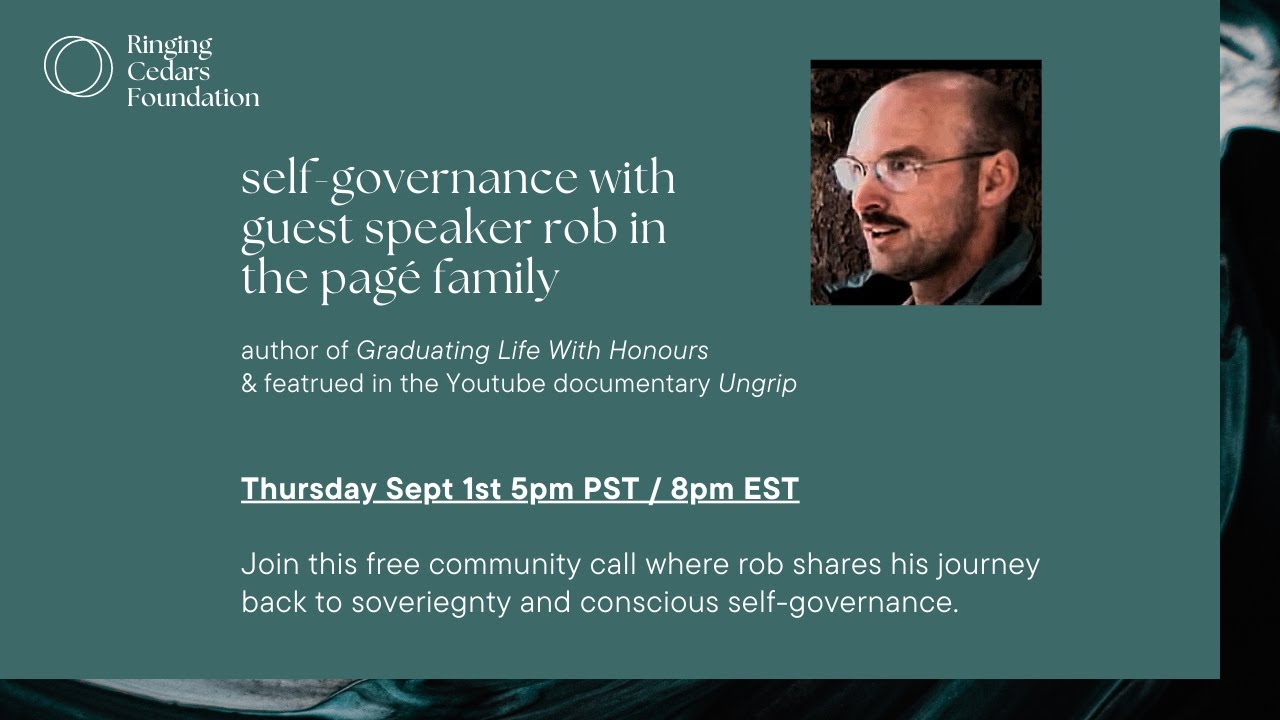 Self-governance & sovereignty with guest speaker rob in the pagé family ...