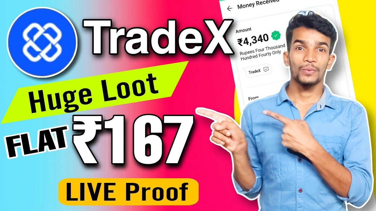 HUGE TRICK ₹167 Flat In Your Bank || TradeX App Se Paise Kaise Kamaye || TradeX Opinion Trading ...
