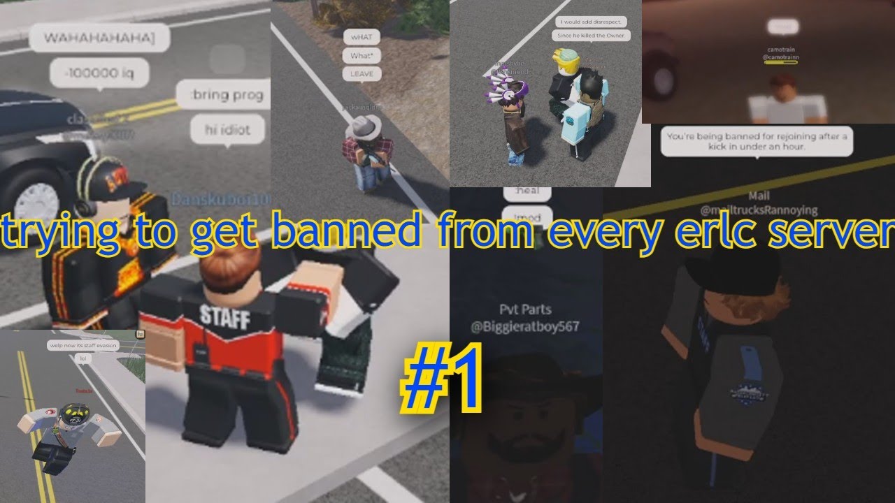 trying to get banned from every erlc server #1 - YouTube