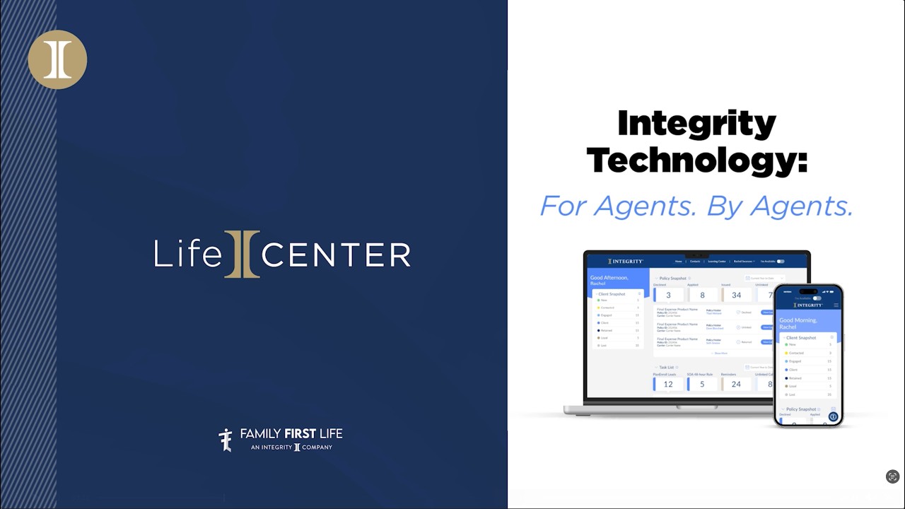 Introducing a Free, New, Innovative Tech Platform: Integrity LifeCENTER ...