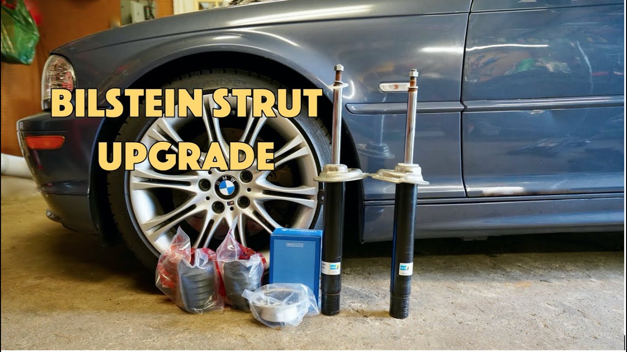 BMW e46 Suspension UPGADE - Bilstein b4 Struts - YouTube