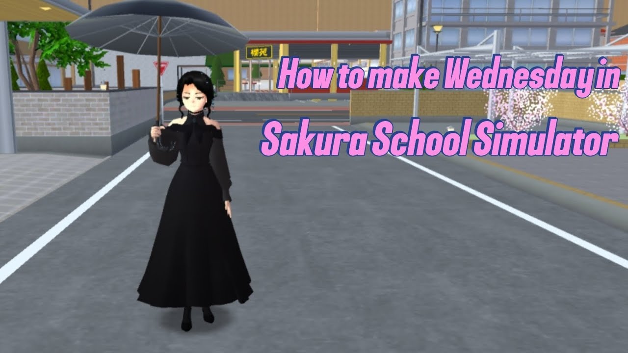 How to make Wednesday in Sakura School Simulator//Tutorial// // - YouTube