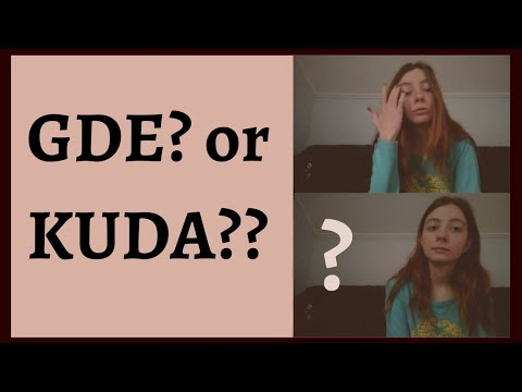 GDE vs KUDA ( где, куда) What's the difference? Serbian language ...