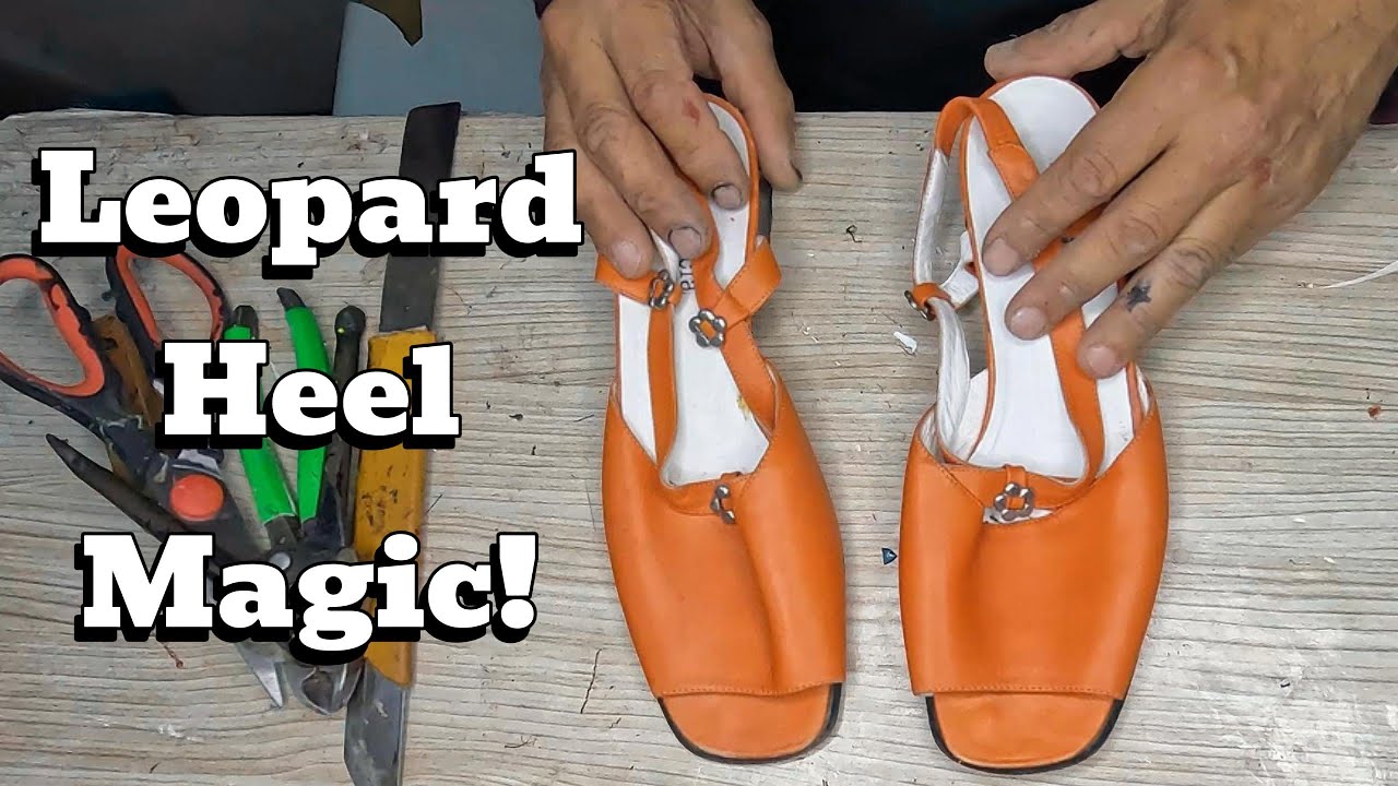 High Heel Wrap to Leopard Heel Transformation! - YouTube