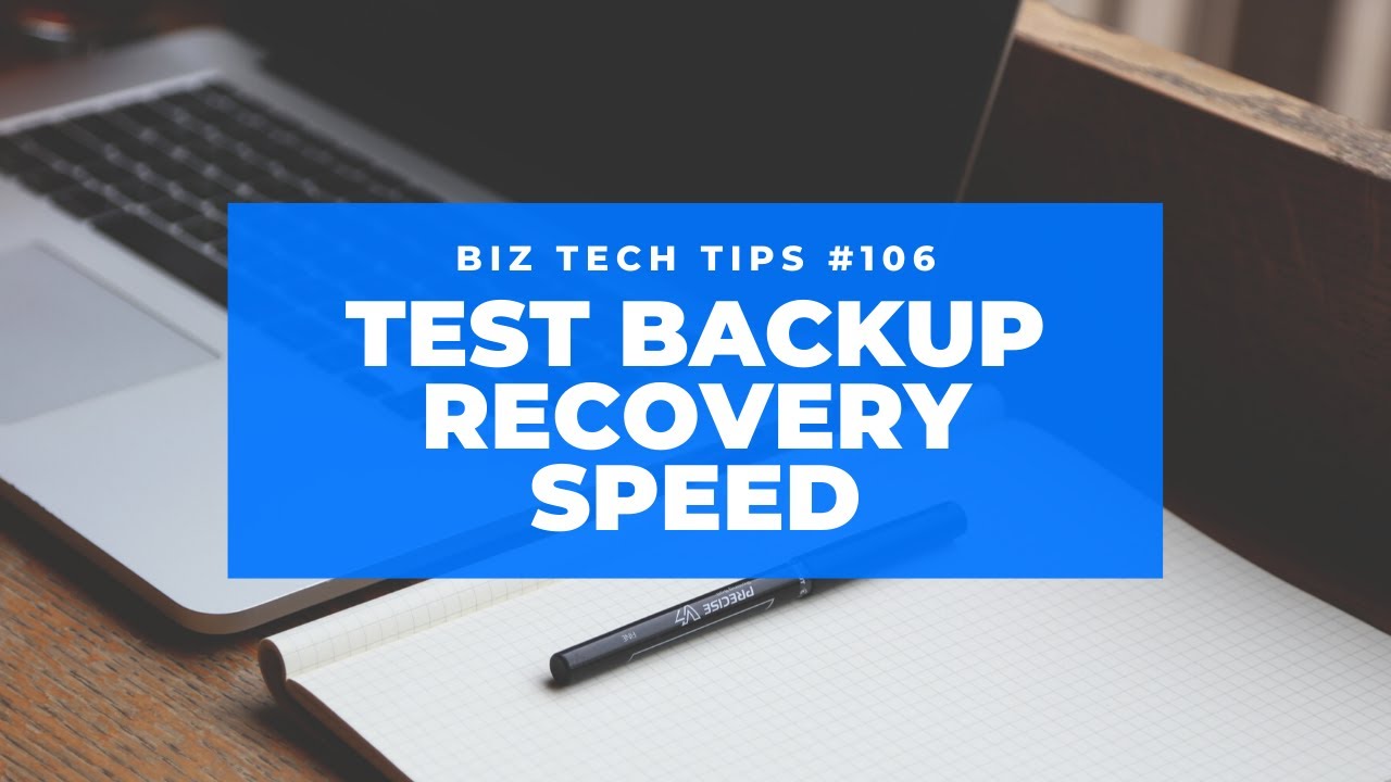 Test Your Backup Recovery Speed - YouTube