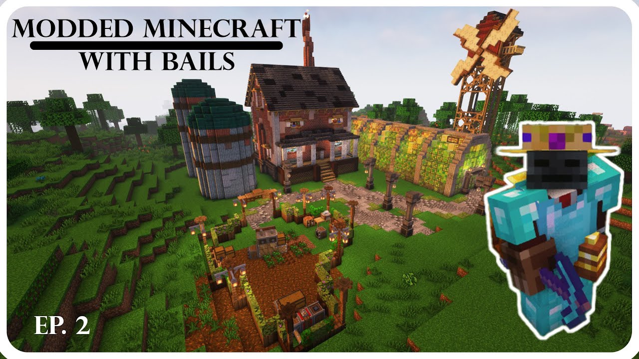 AUTOMATIC FARMS! | Modded Minecraft W/ Bails | Ep. 2 - YouTube