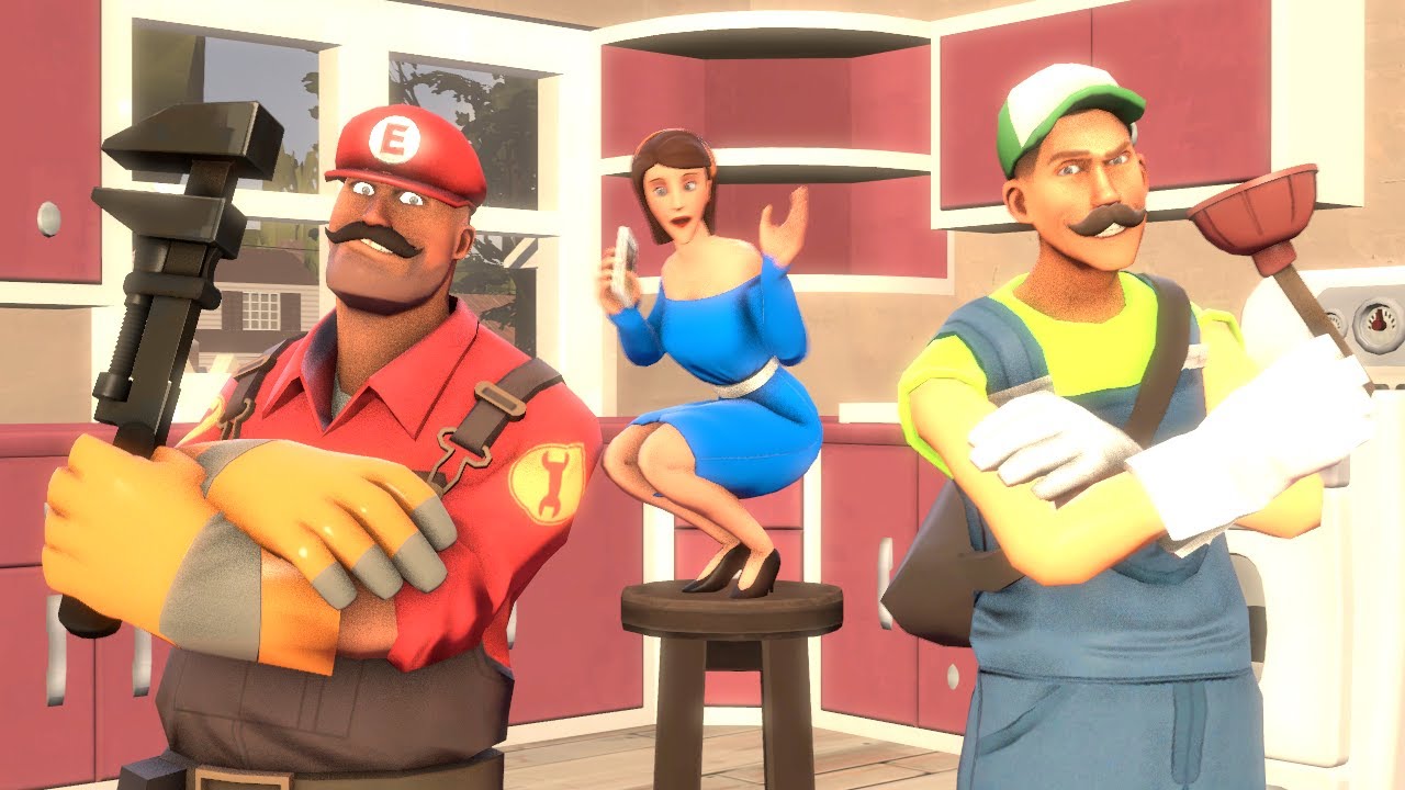 [SFM] Mario bros plumbing ad but it's the TF2 mercs - YouTube