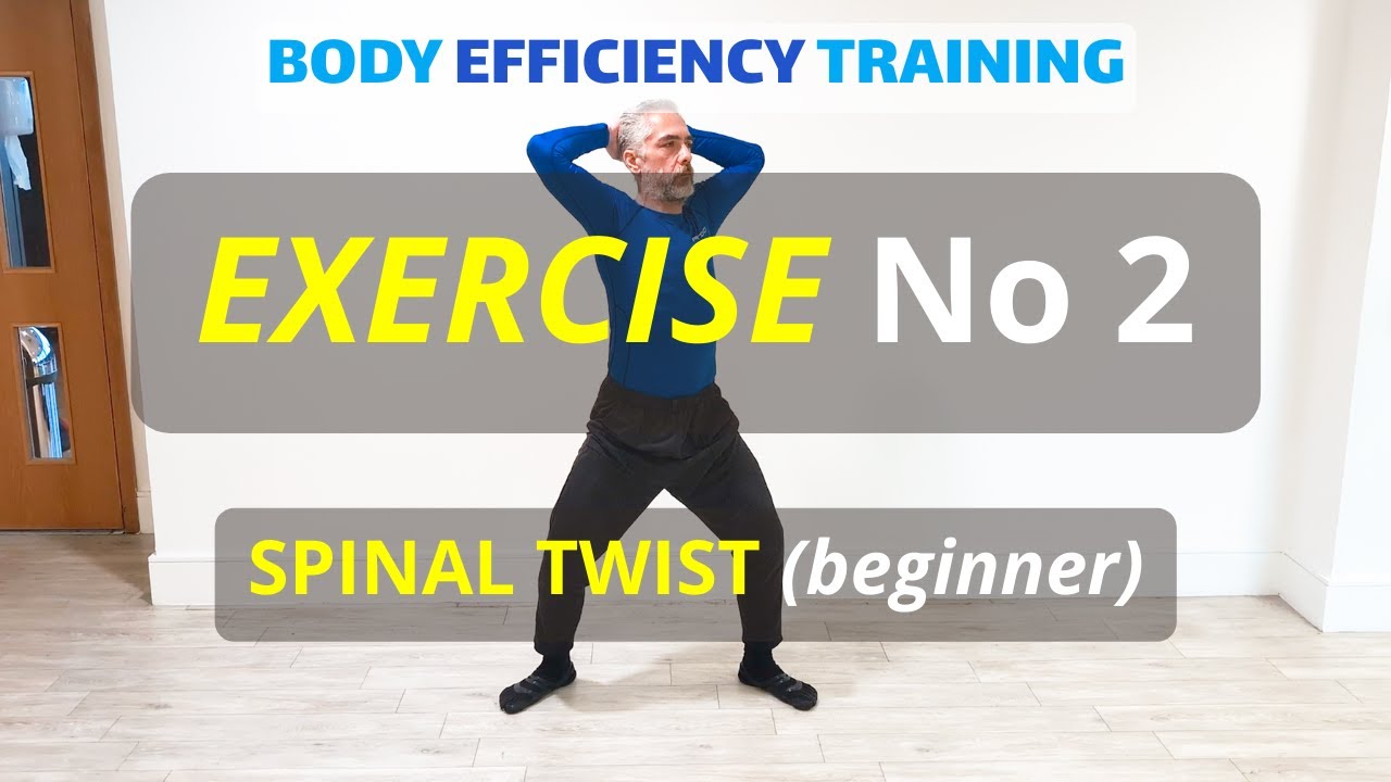 BODY EFFICIENCY TRAINING - Basic Exercise 2 - Spinal Twist (beginner ...
