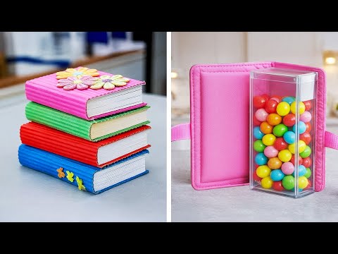 😍 AŞIRI TATLI MİNYATÜRLER 🎒 DIY Küçük Okul Gereçleri! ✨