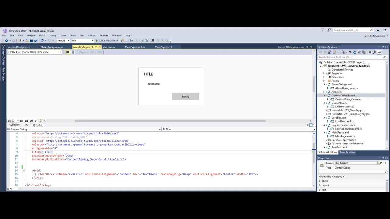 C# and UWP: Dialog Boxes - YouTube