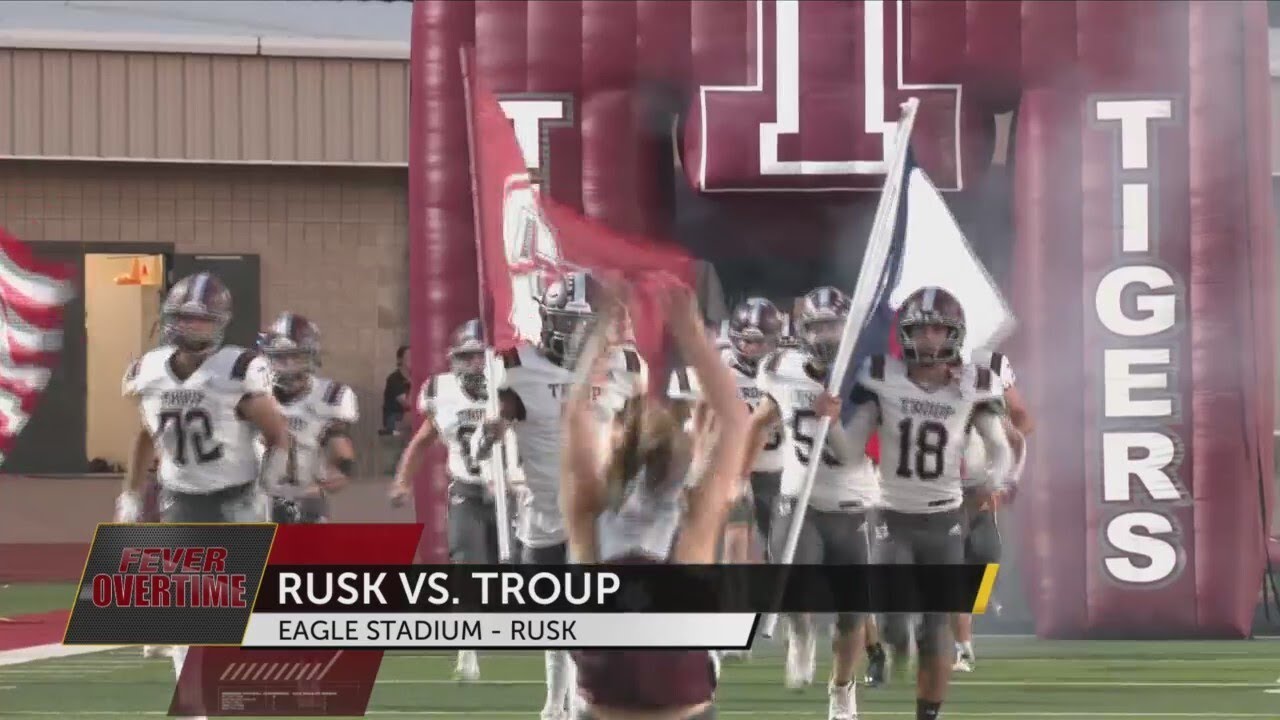 Troup Tigers take down Rusk Eagles in Week 4 road win - YouTube