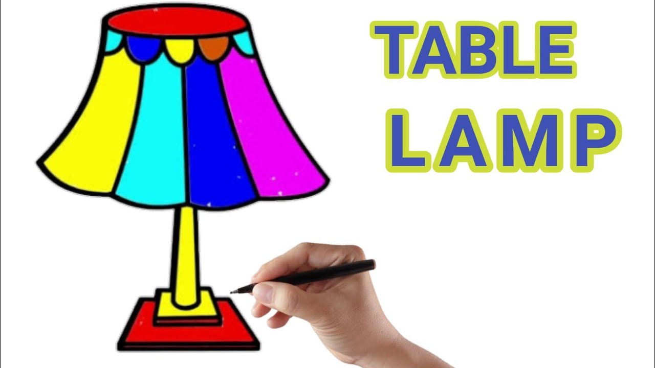 How To Draw a Table Lamp || Table Lamp Drawing Drawing Step by Step ...