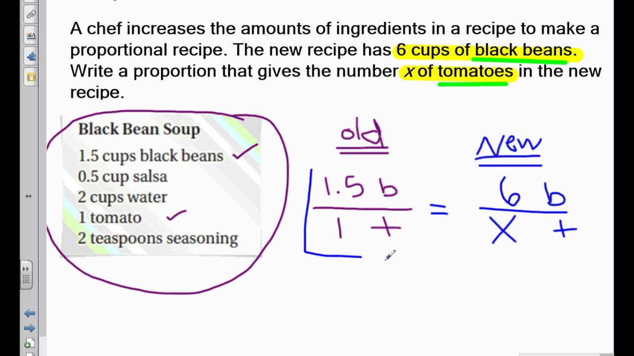 5 3 writing proportions - YouTube