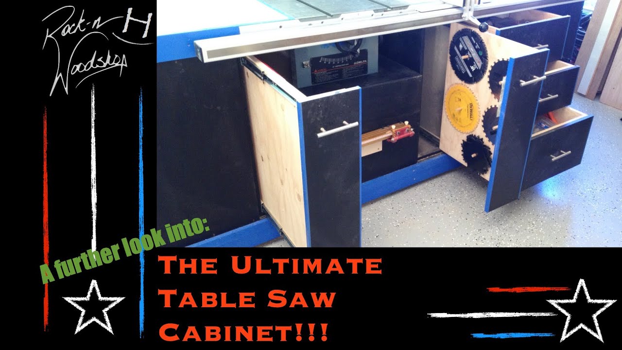 QA-More in depth look into the Ultimate Table Saw Cabinet - YouTube