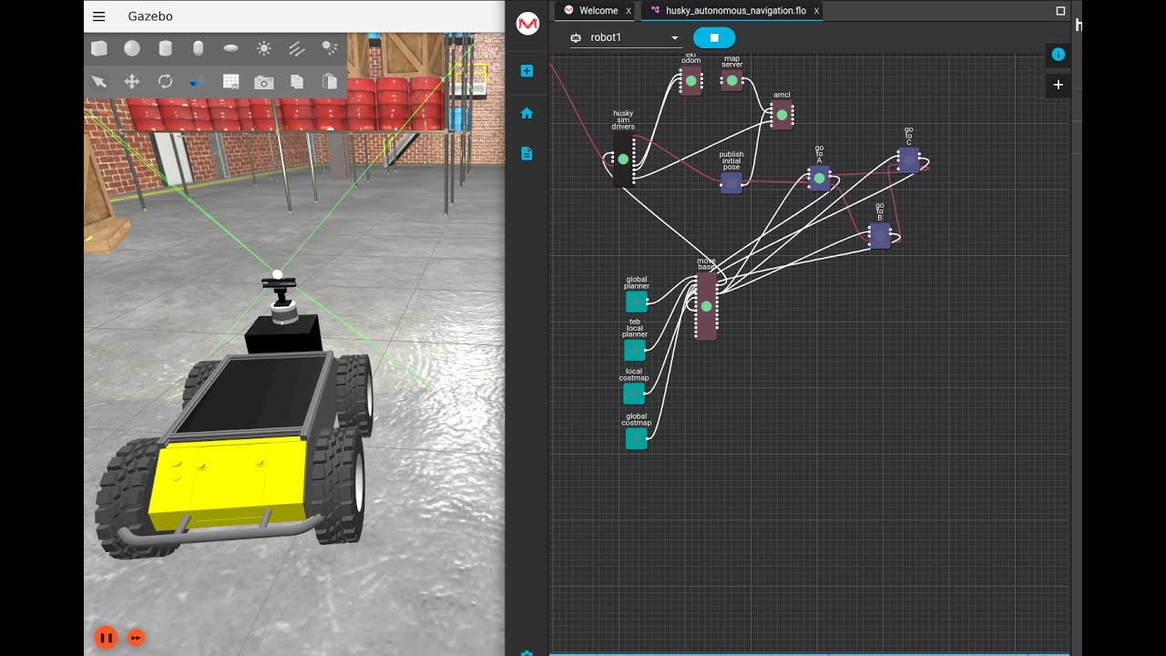 Husky Autonomous Robot and MovAI Platform - YouTube