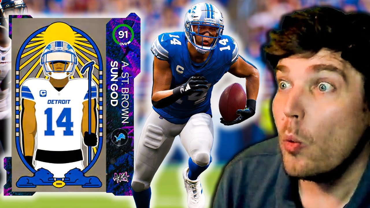 Amon-Ra St. Brown Sun God Shines BRIGHT in Madden 25! - YouTube