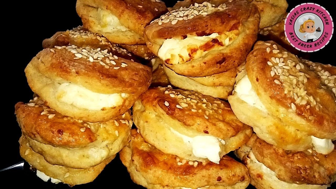 Εκπληξη Τυροπιτακια Κουρου Χωρις Βουτυρα Και Γιαουρτι - YouTube