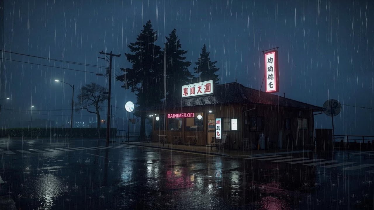 🚫 Rainy Anime Lofi Night | NO ADS 🌧️ Chill Anime Lofi for Study & Sleep ...