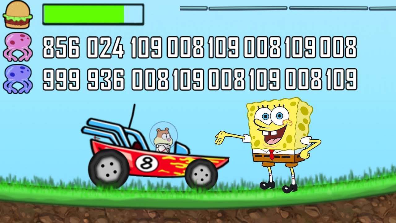 Sponge Race Car - Hill Climb Racing - YouTube