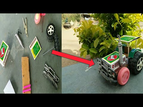 HOW TO MAKE TRACTOR FROM MACHIS BOX AT IS HOME - YouTube