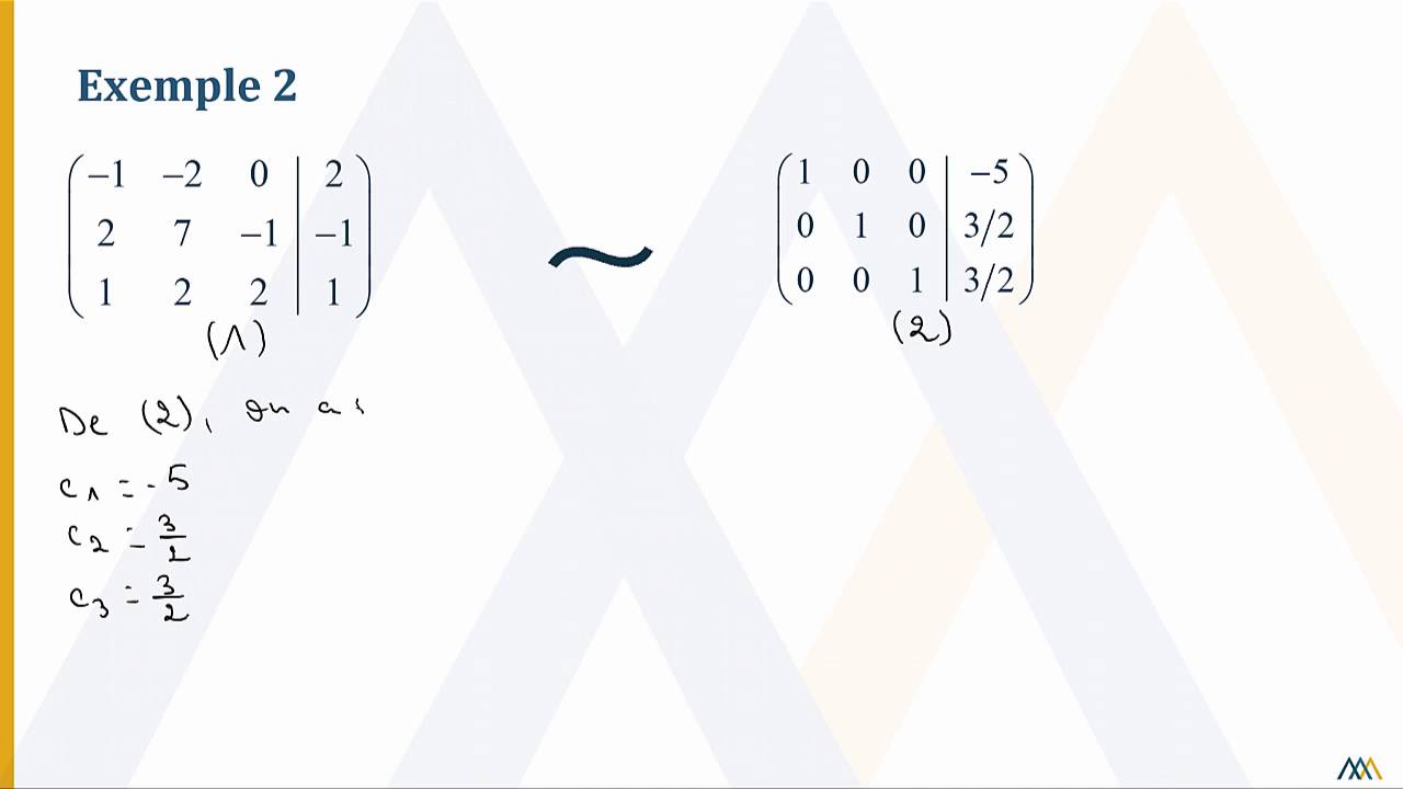 Combinaison linéaire - YouTube
