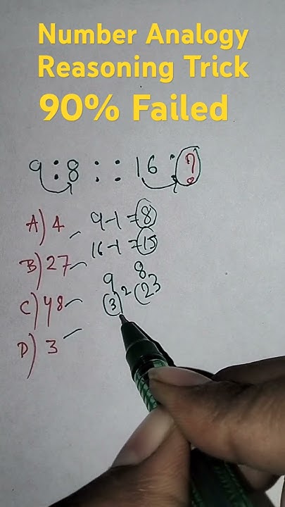 Number Analogy Reasoning Short Tricks || Number Analogy Tips and Trick ...