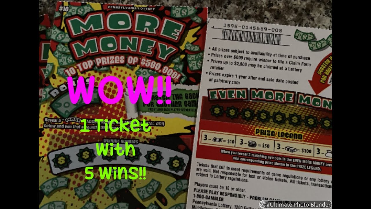 More Money | Pa Scratch Off Lottery Tickets | 5 WINS ON ONE TICKET ...
