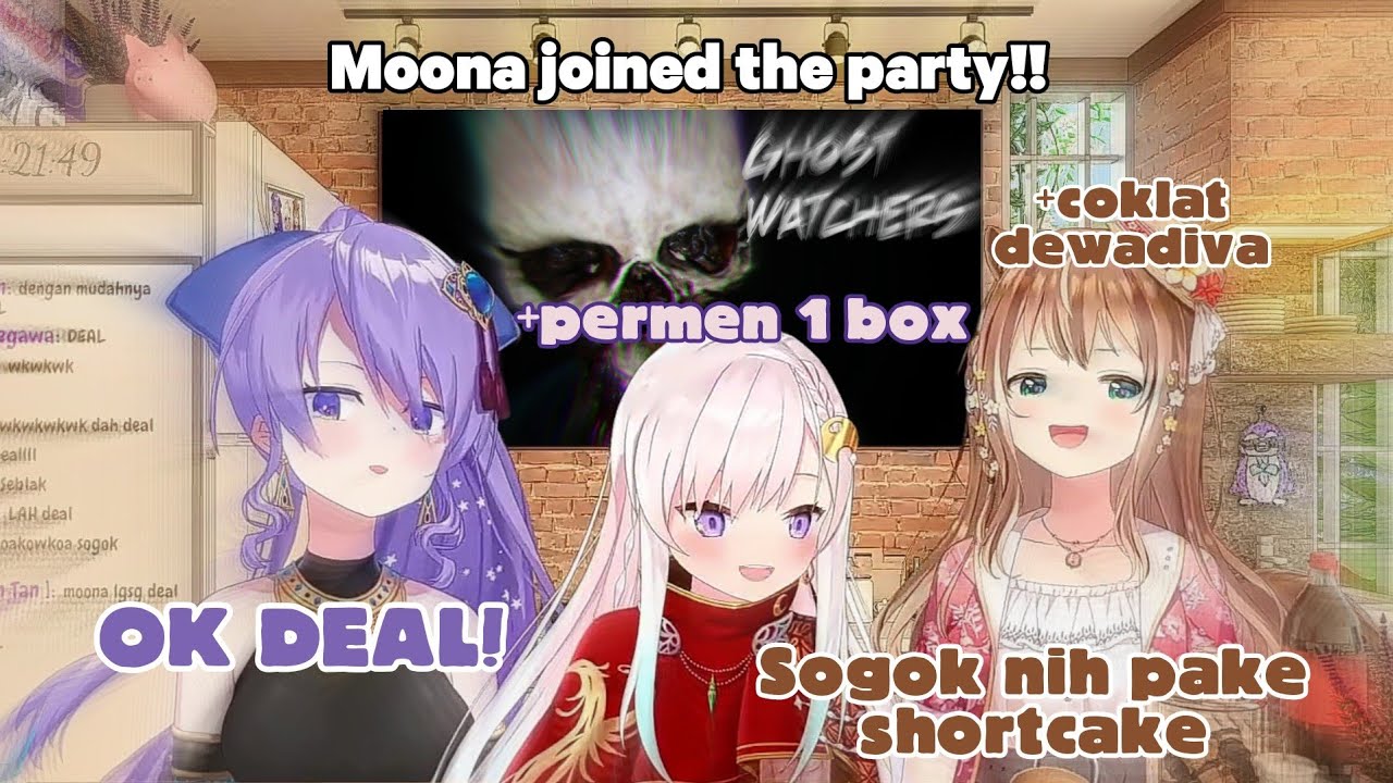 Tidak murah untuk mengajak Dewi Bulan main game Horror [Moona / Iofi ...