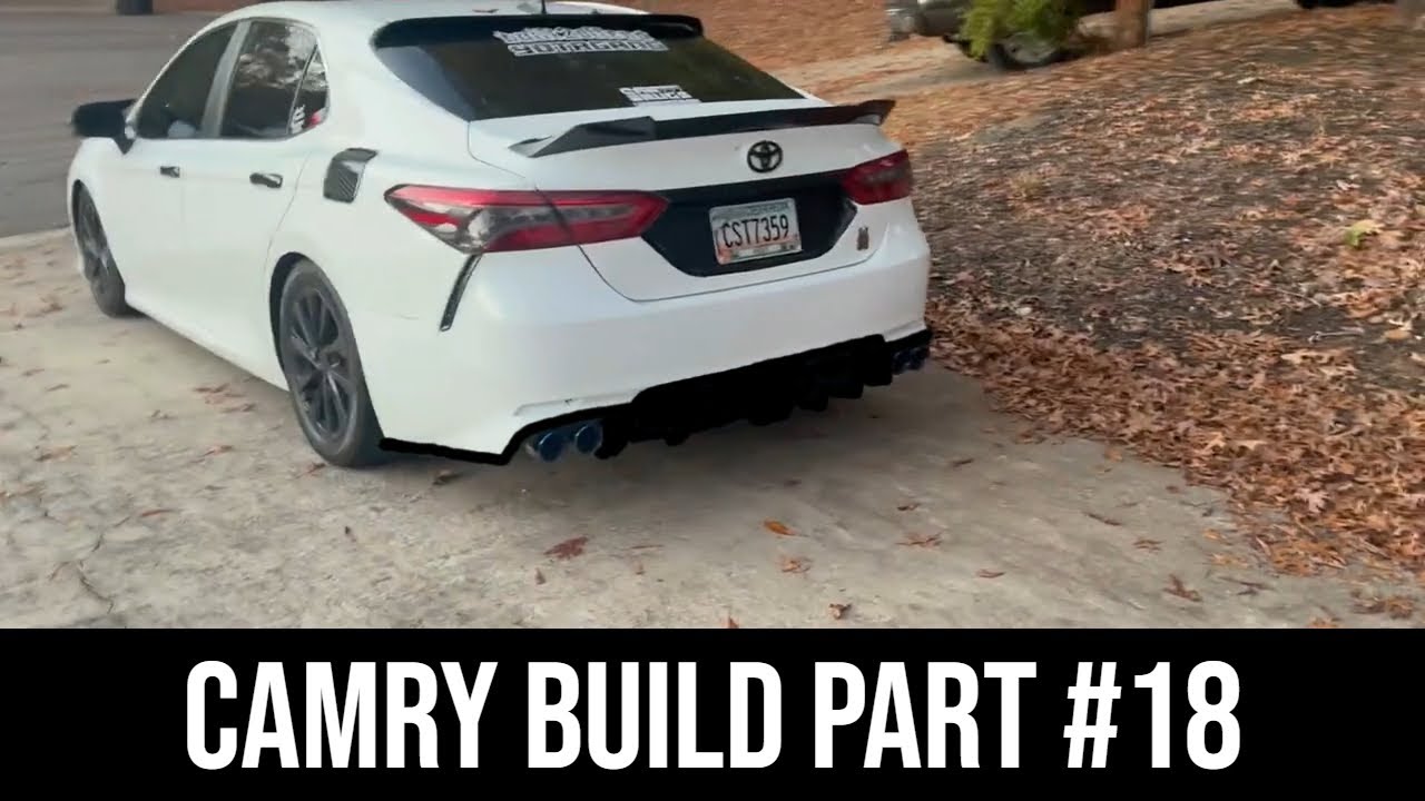 SPICING UP THE REAR END OF MY CAR WITH A DIFFUSER // 2022 Toyota Camry ...