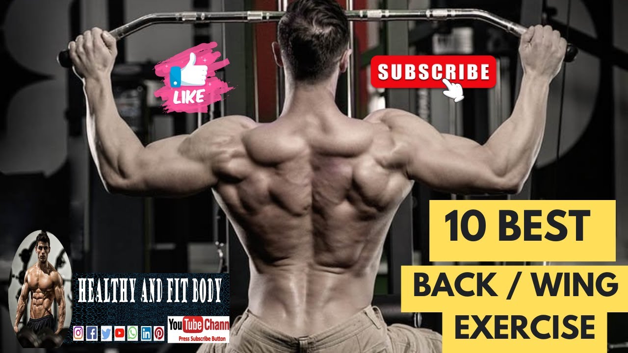 10 best ultimate back and WINGS workout / 10 BEST WINGS & BACK EXERCISE ...