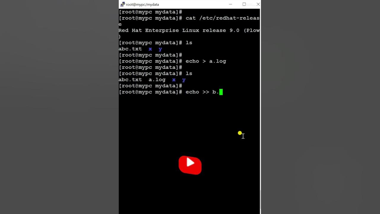 "echo" Command 🤫 to Create New File 🤩 | RHEL/CentOS #trending #linuxcommands #linuxtraining # ...