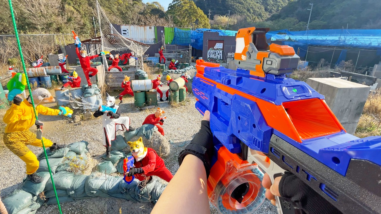 Nerf War | Amusement Park Battle 64 (Nerf First Person Shooter) - YouTube