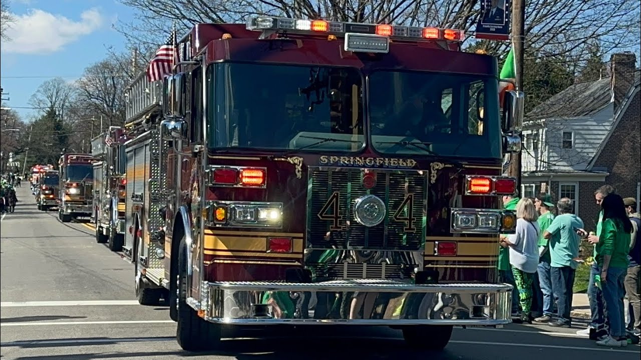 2024 Springfield St. Patrick’s Day Parade - Fire Trucks Lights & Sirens ...