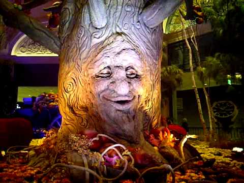 Fairytale Talking Apple Tree At Bellagio Las Vegas Gardens - YouTube