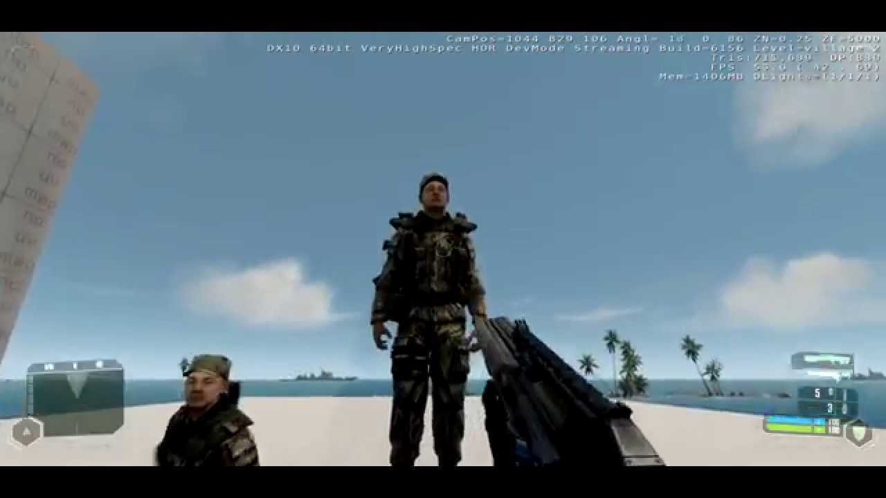 Crysis NPC Gauss rifle launch - YouTube