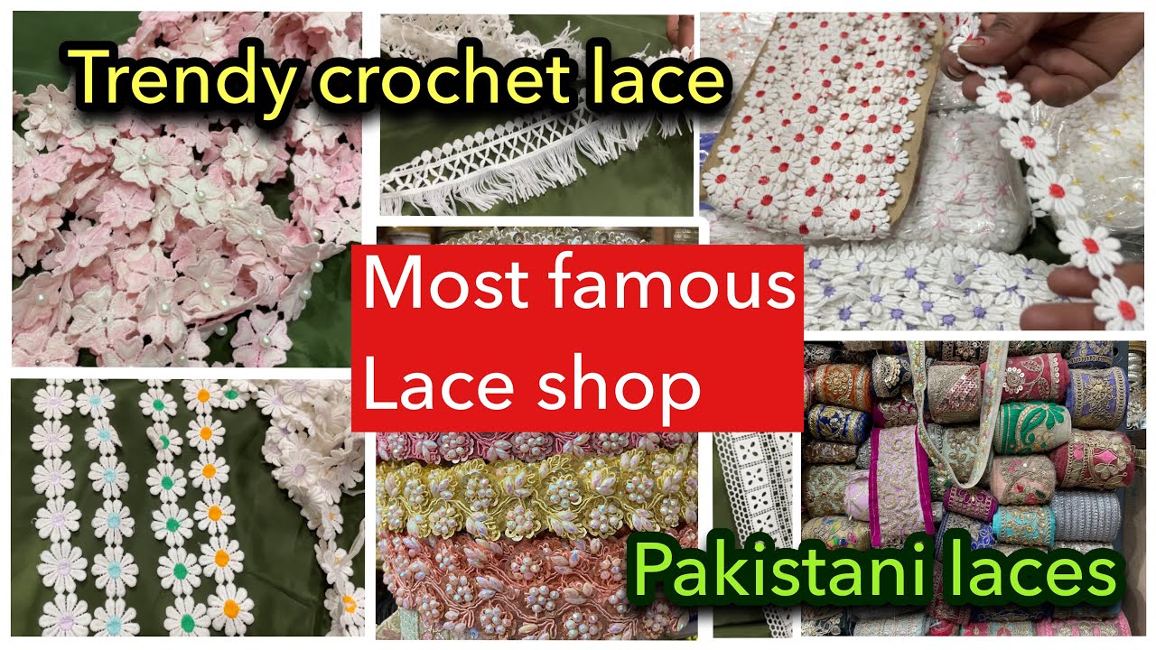 Trendy Laces , Pakistani, Crochet lace Latest video | Katran Market ...